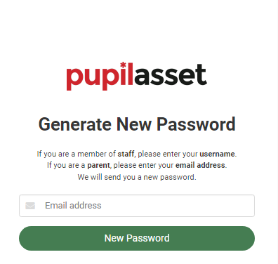 Pupil Asset: Why has my new member of staff not received a password ...