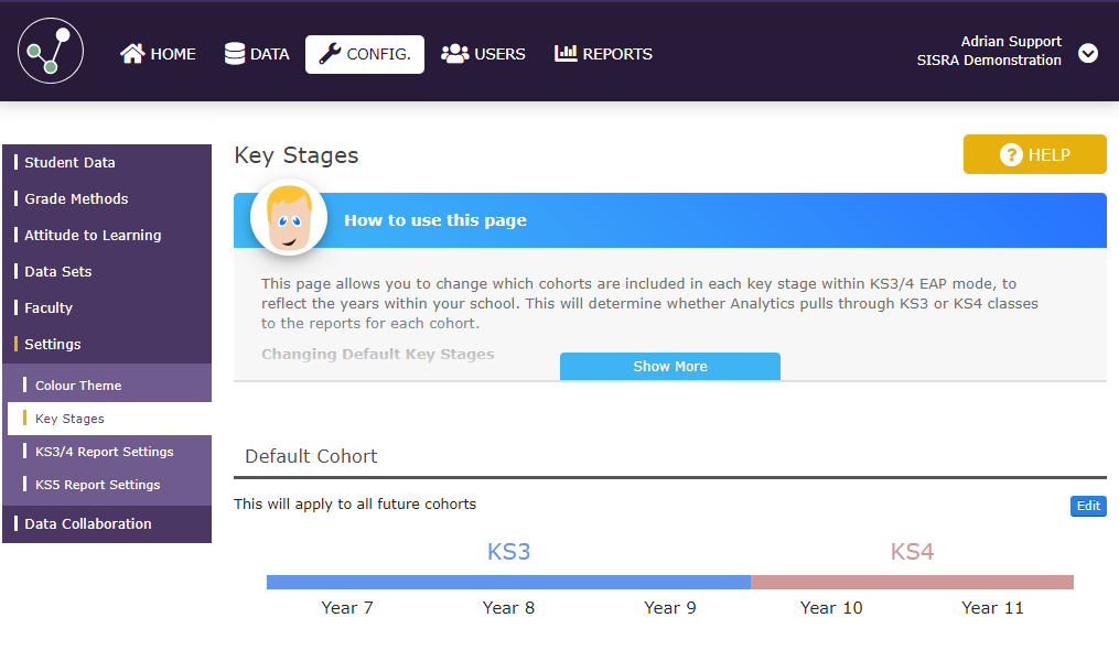Defining Key Stages (Admin) – Juniper Education (New)