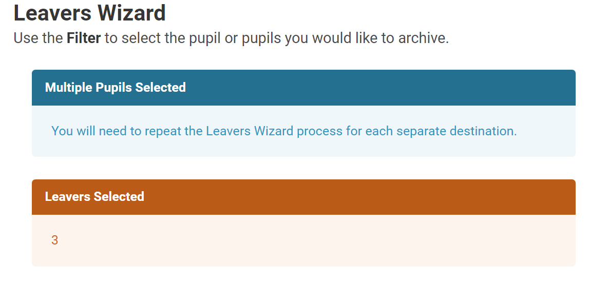 Pupil Asset: How to Process / Archive Leavers using the Leavers Wizard ...