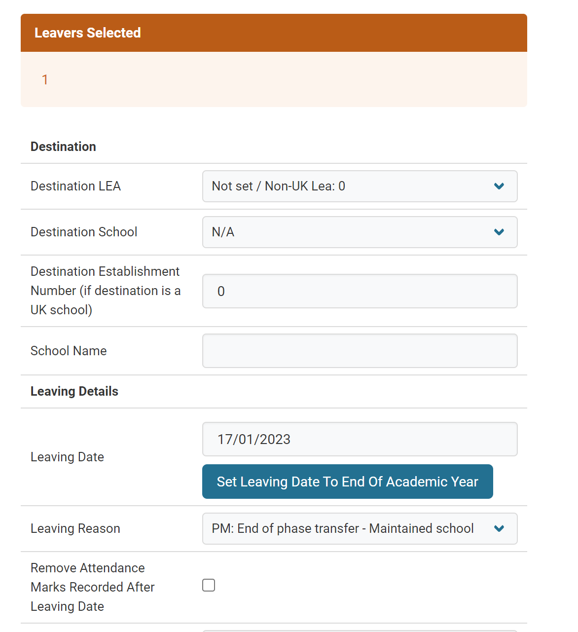 Pupil Asset: How to archive individual pupils – Juniper Education (New)