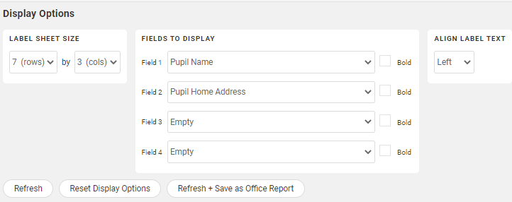 Pupil Asset: How to create labels for pupils or staff – Juniper ...