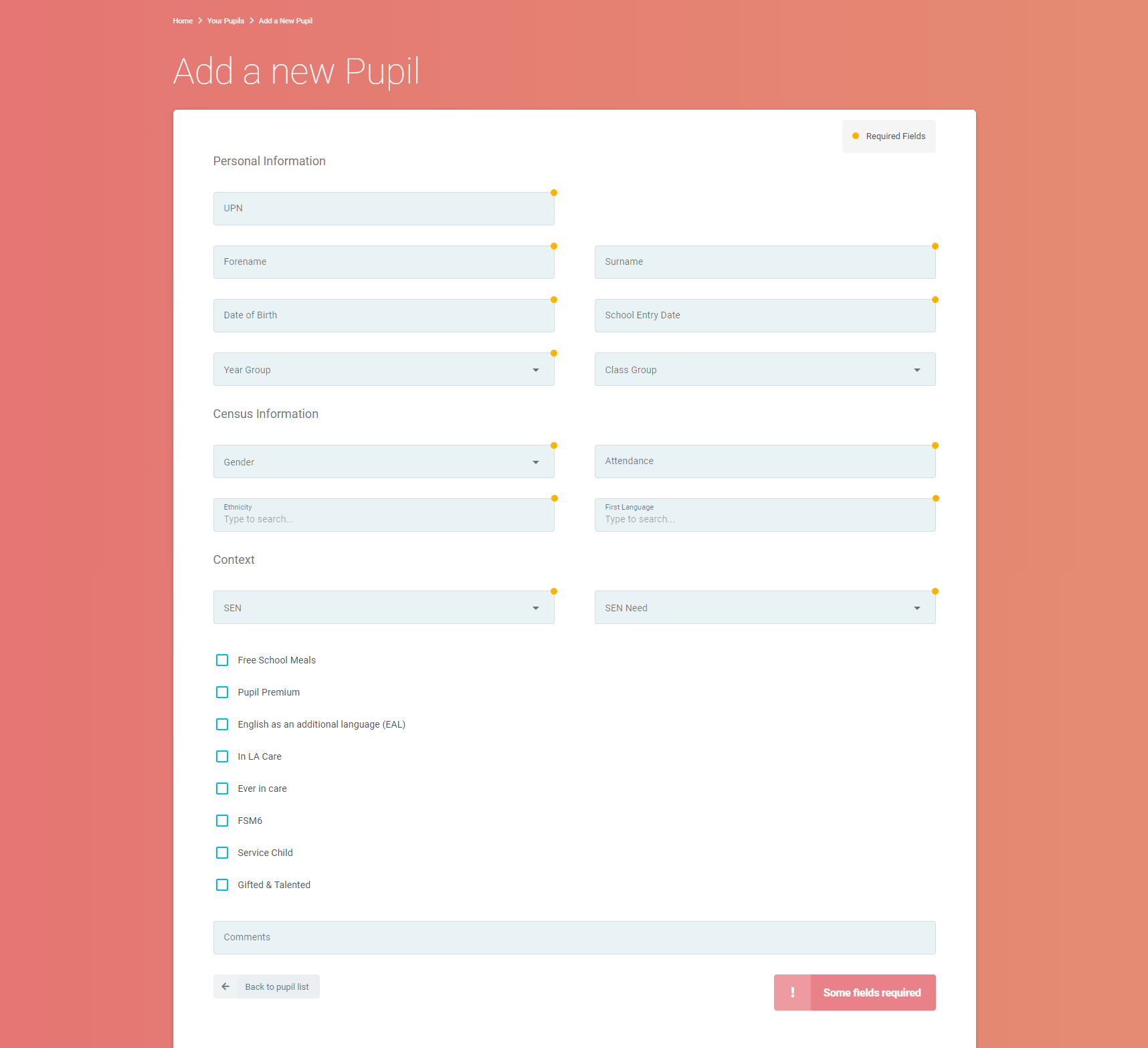 Sonar Tracker: How do I add a pupil record? – Juniper Education (New)