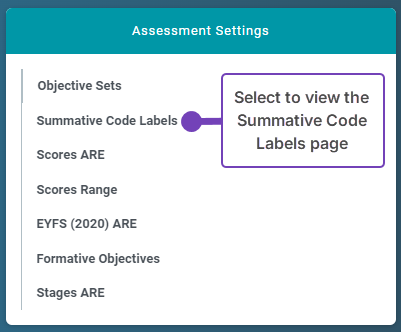 Sonar Tracker: How do I edit Summative Code Labels? – Juniper Education ...