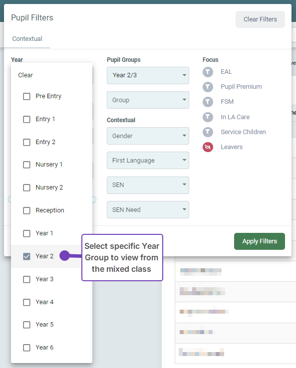 Sonar Tracker: How can I see a single year group in a mixed year group class? – Juniper ...