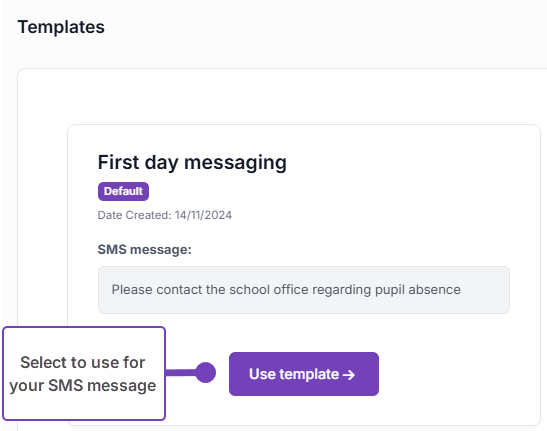 Comms Hub: How do I send a text message (SMS) using a template ...