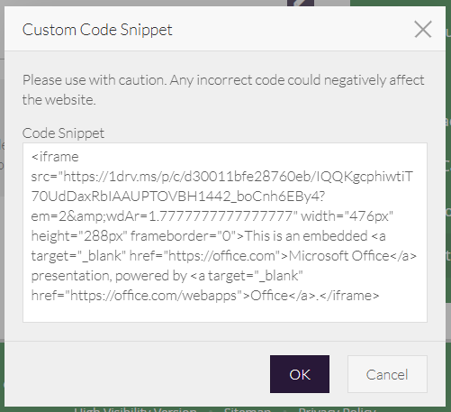 Juniper Websites: How do I embed a PowerPoint presentation in a page ...