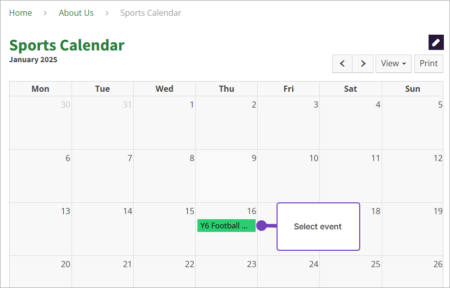 Juniper Websites: How do I edit an existing calendar event? – Juniper ...