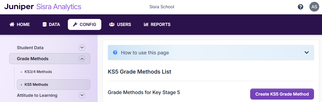 KS5: Creating Grade Methods (Admin) – Juniper Education (New)
