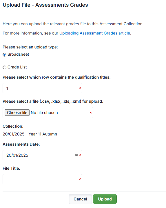 Uploading Assessment Grades (Admin) – Juniper Education (New)
