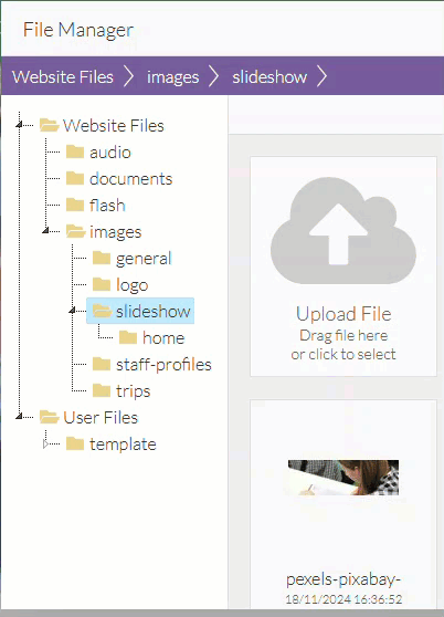 Juniper Websites: How do I set which slideshow images are displayed on ...