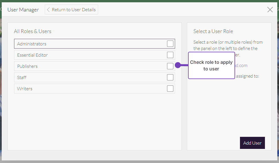 Juniper Websites: Creating a New User – Juniper Education (New)