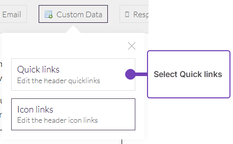 Juniper Websites: How do I get to the Quick links set up page ...