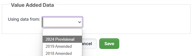 KS5: National Data - Value Added Setup (Admin) – Juniper Education (New)