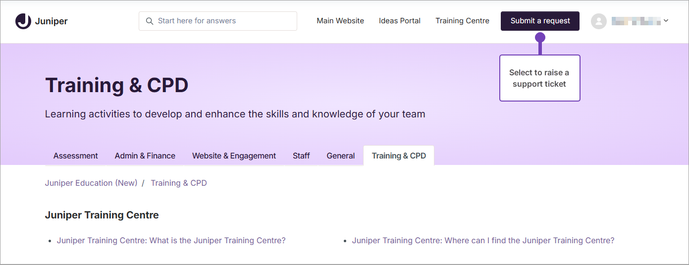Juniper Training Centre: How do I get help and support? – Juniper ...
