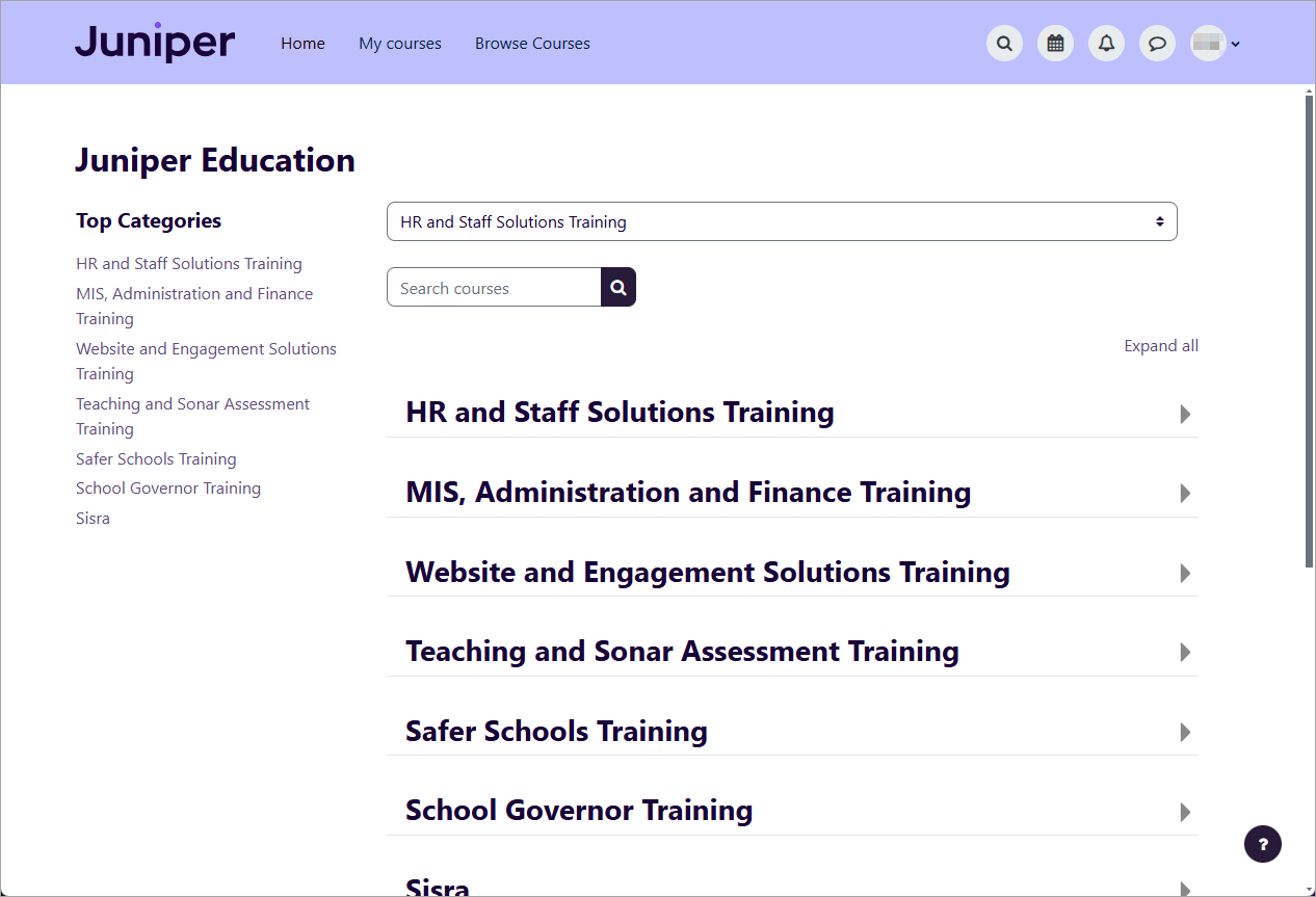 Juniper Training Centre: How do I find a course? – Juniper Education (New)