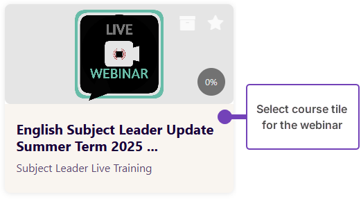 Juniper Training Centre: How do I register for a live webinar? – Juniper Education (New)
