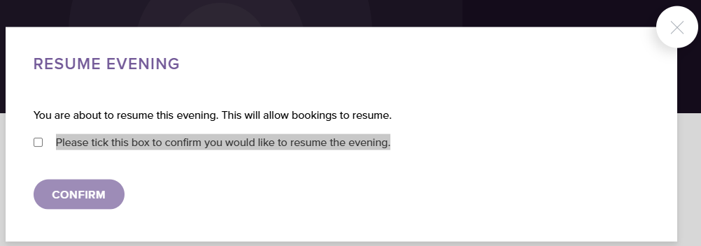 Juniper Websites: How do I resume bookings for a previously paused ...