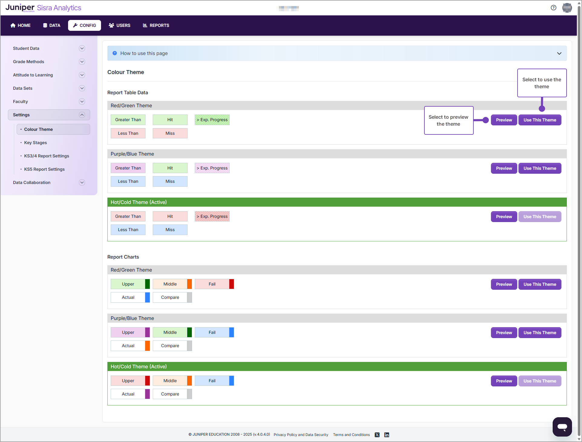 Sisra Analytics: How do I change the colour theme used in the reports ...