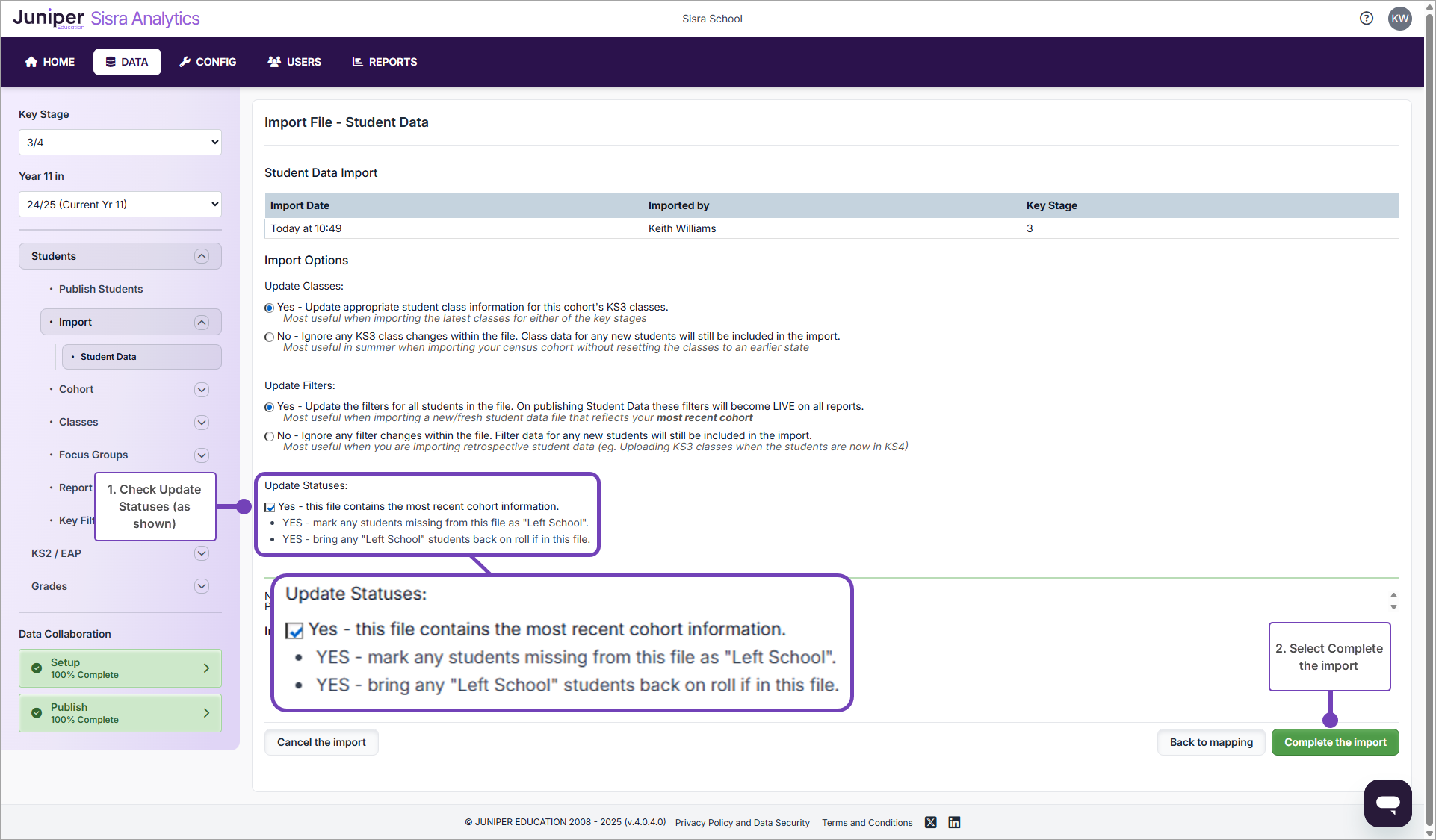 Sisra Analytics: How do I fix student data imported with the wrong ...