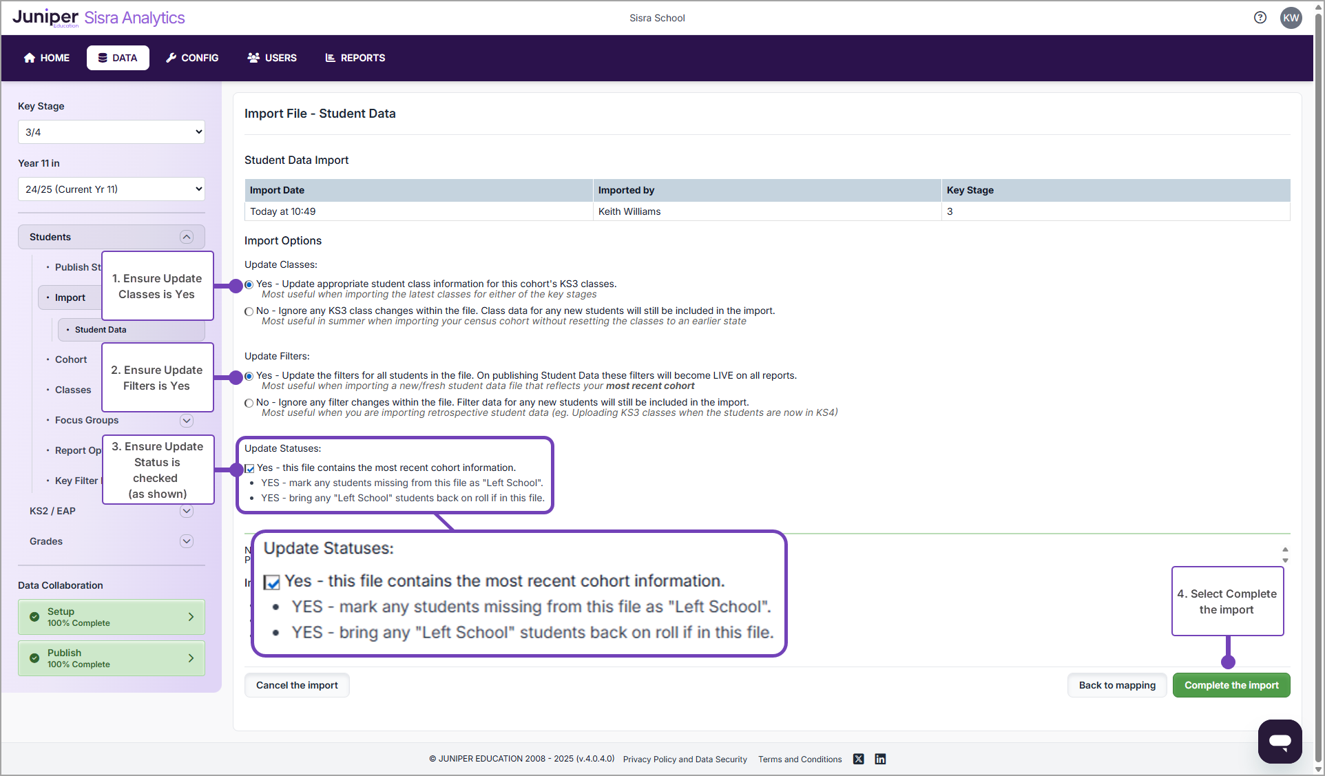 Sisra Analytics: What do I do when a new student joins our school ...