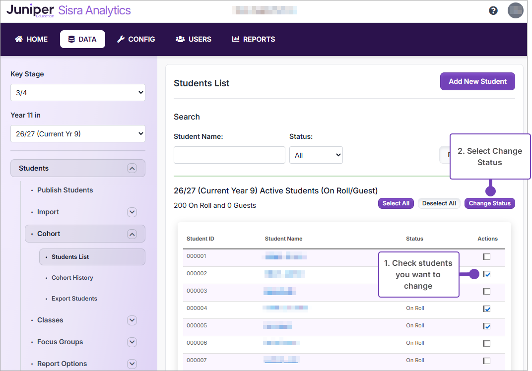 Sisra Analytics: What do I do when a student leaves the school? (Admin ...
