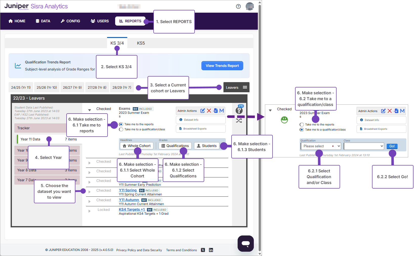 Sisra Analytics: How do I access KS3/4 reports? – Juniper Education (New)