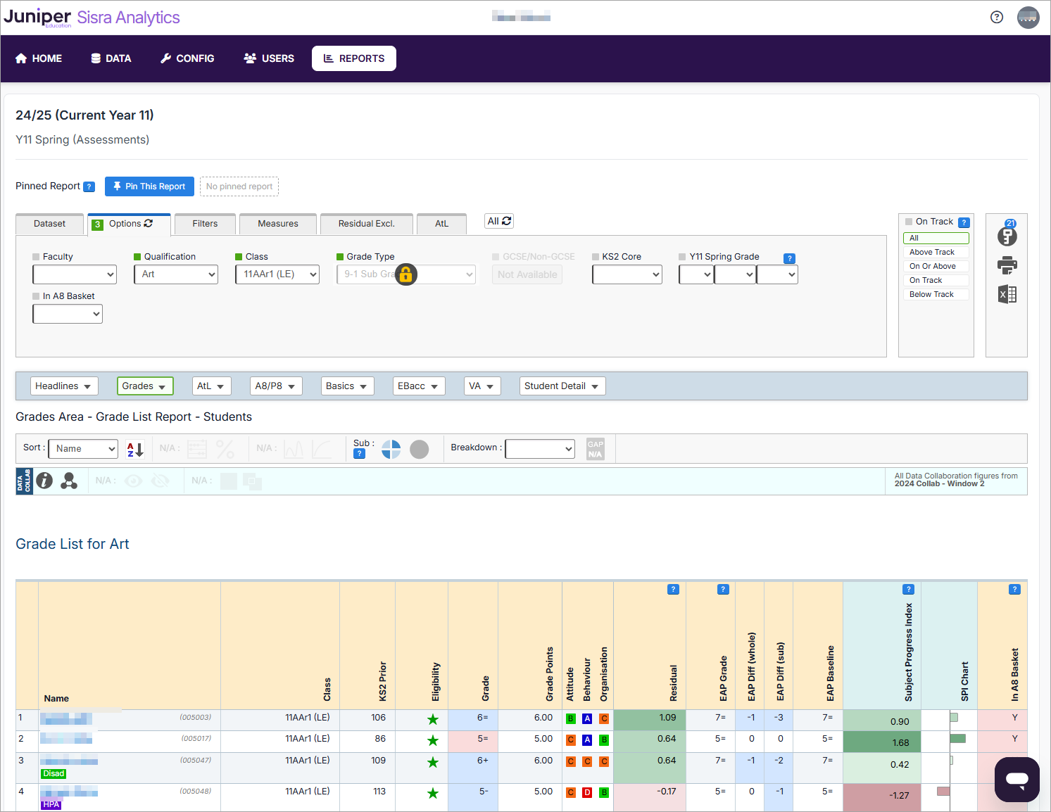 Sisra Analytics: KS3/4 - How do I quickly view my class' performance ...