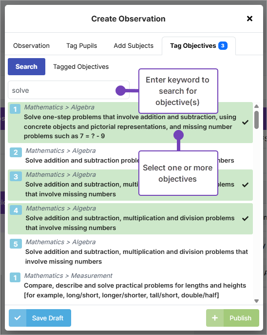 Sonar Tracker: How do I tag objectives in observations? – Juniper ...