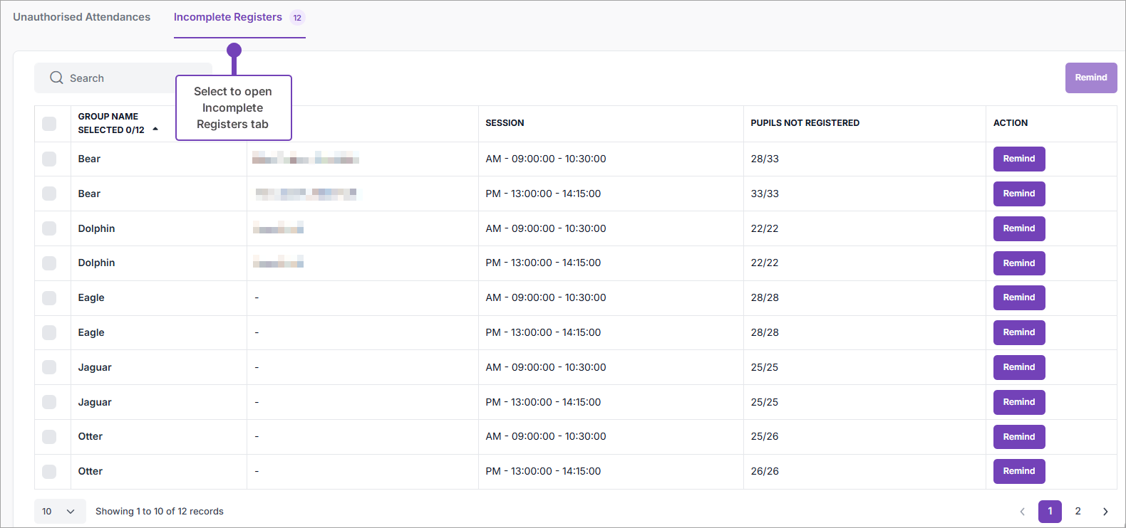 MIS: How do I send reminders to staff / teachers to complete their registers? – Juniper ...