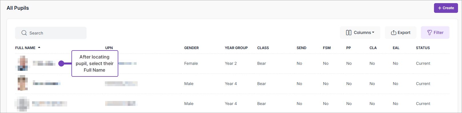 MIS: How do I access a pupil profile? – Juniper Education (New)