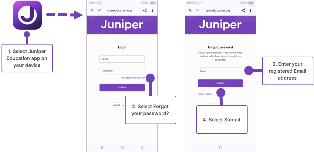 Teacher App: How do I change / reset my password? – Juniper Education (New)