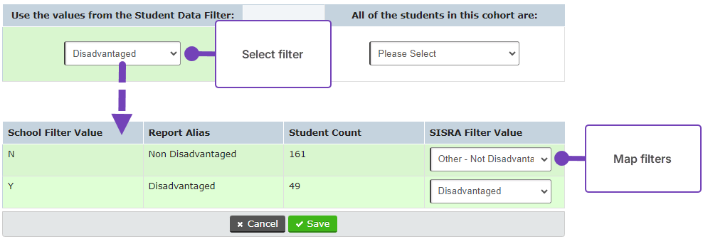 Sisra Analytics: KS3/4 - How do I set up Key Filter Mapping? (Admin ...