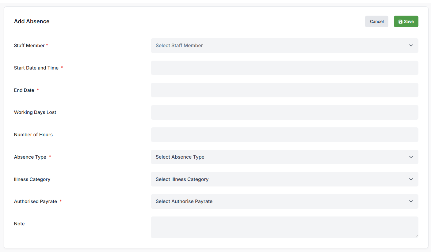 MIS: How do I add / edit a staff absence from the Staff Absences list ...