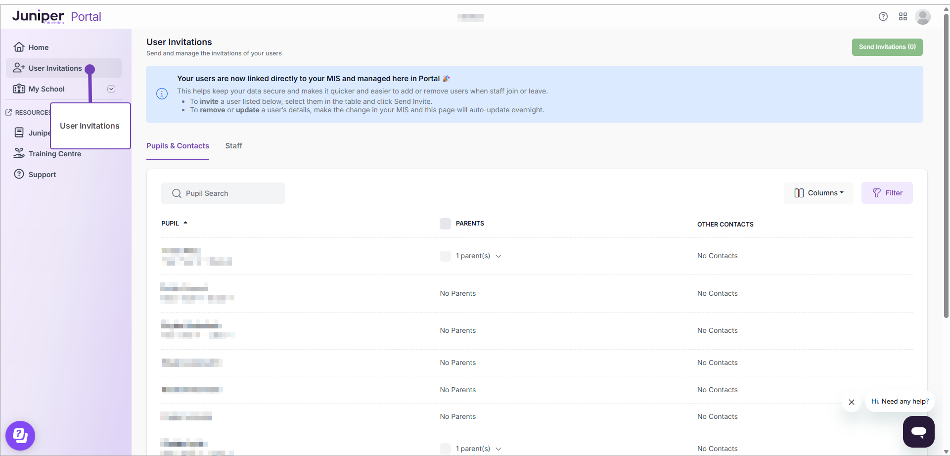 Parent App: How do I re-invite a parent to register to Parent App ...