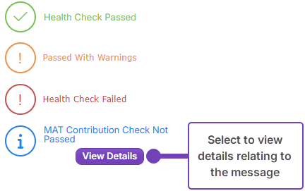 Sisra Analytics: What do the Health Check messages mean when publishing ...