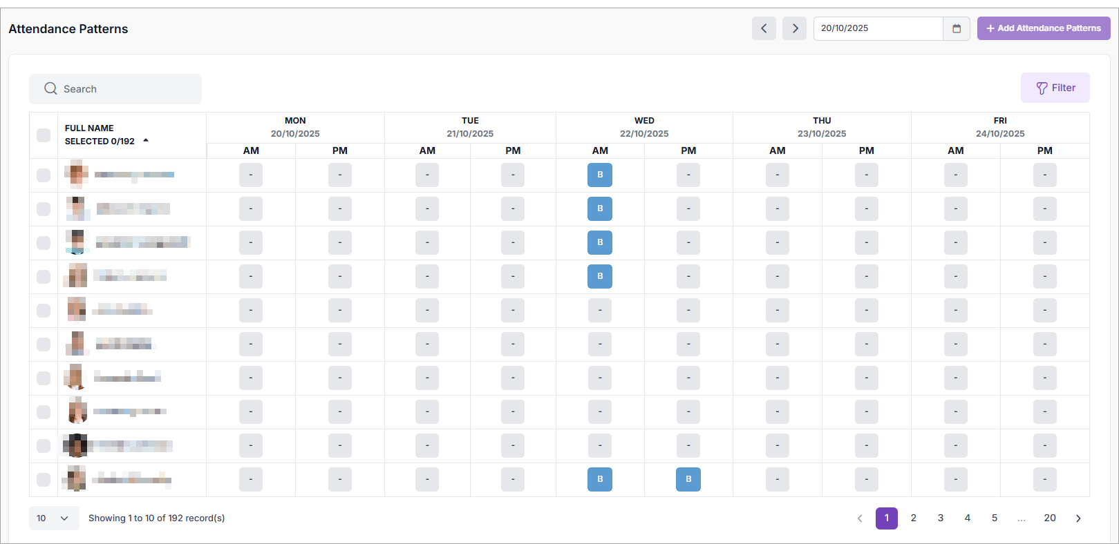 MIS: How do I add / edit an Attendance Pattern for one or more pupils ...