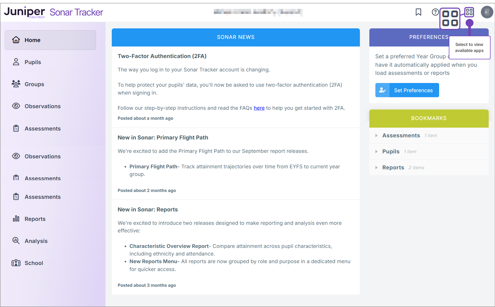 Sonar Tracker: How do I switch between apps from Sonar Tracker ...